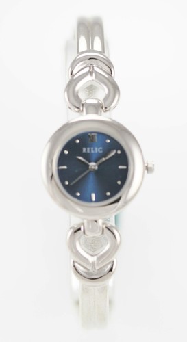 Relic Women Watch Blue Silver Stainless Steel 30m Water Resistant ...