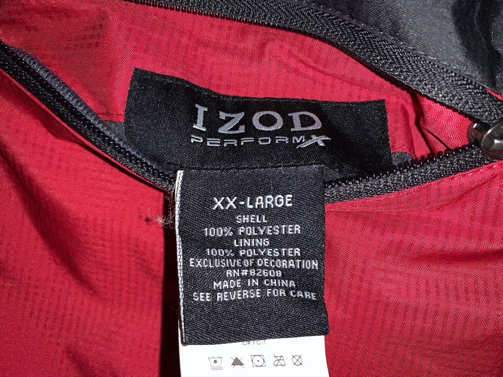 IZOD PerformX Adult XXL Vest Red Gray Reversible Full Zipper With ...