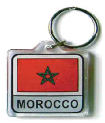 MOROCCO DOUBLESIDED FLAG KEY CHAIN WITH RING - NEW - FREE SHIPPING | eBay
