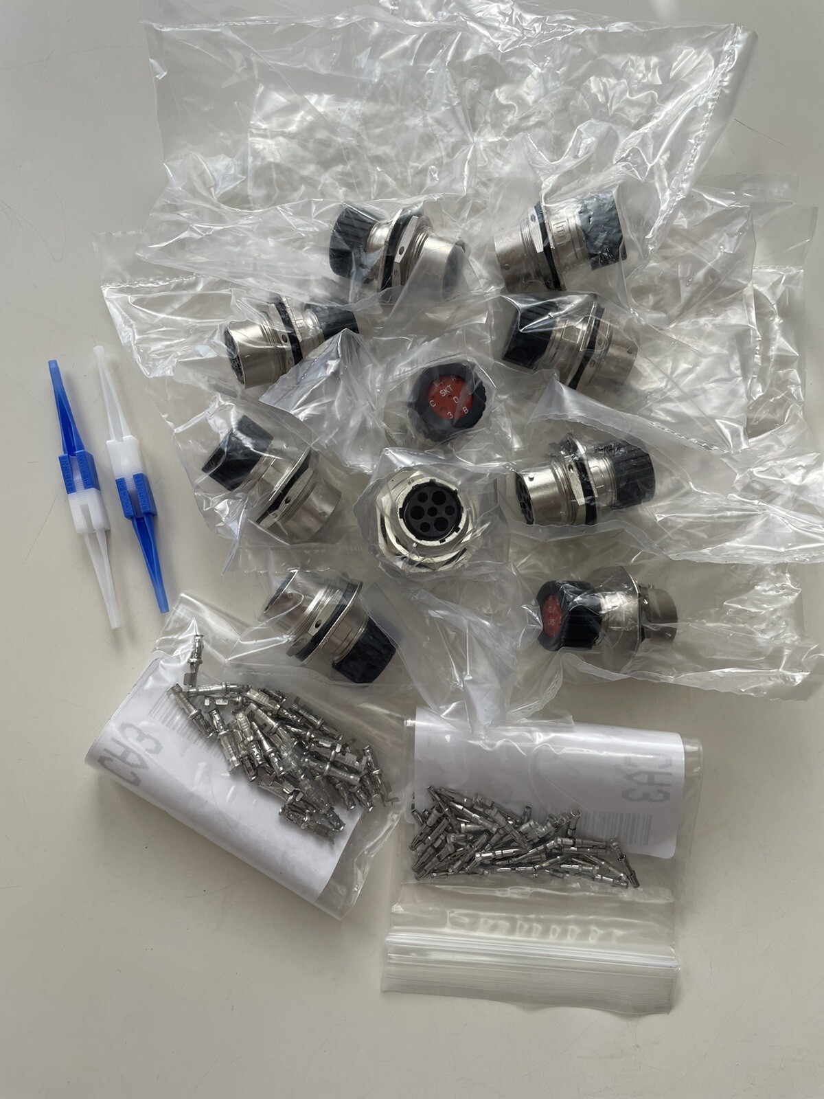 Bobcat 7 Pin Machine Side Connectors With Socket Inserts And Tools ...