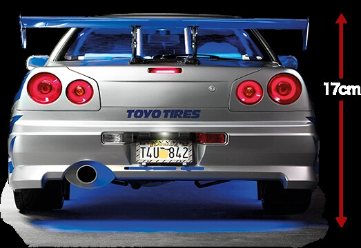 DeAGOSTINI Fast & Furious Nissan Skyline GT-R R34 1:8 Scale Model Car ...