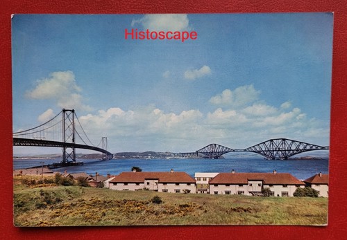 Postcard Used Forth Bridges from South Queensferry West Lothian ...