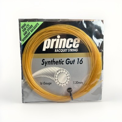 Prince Racquet String Synthetic Gut 16 Gauge 1.30mm - 37 Feet - NIP | eBay