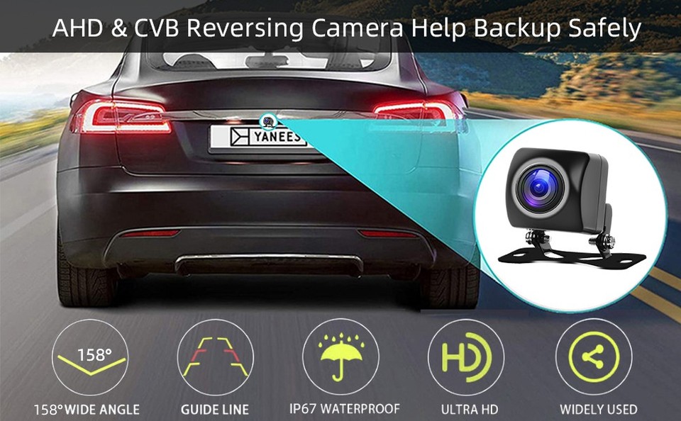 1080P AHD Car Backup Camera Waterproof Night Vision Car Rear View ...