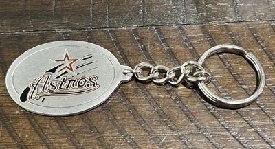 Houston Astros MLB Team Logo Pewter Metal Key Tag Keychain Genuine ...