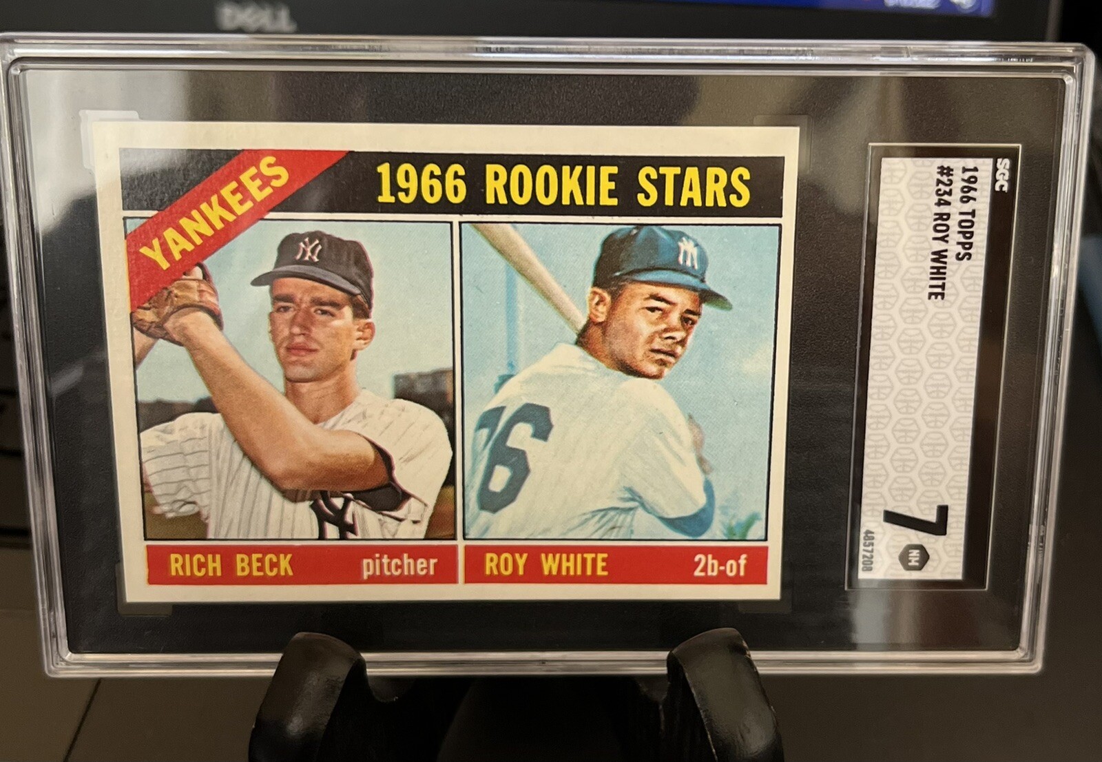 1966 Topps Yankees Rookie Stars Roy White #234 SGC 7 “NM” CENTERED ...