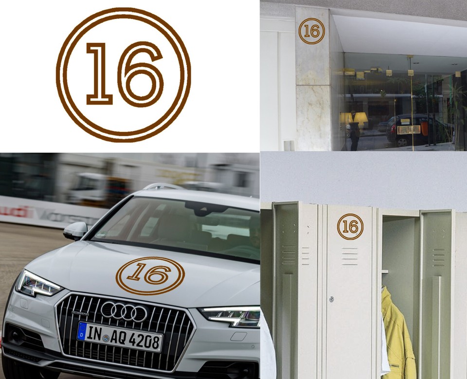 Number 16, Sticker Vinyl Version VII | eBay