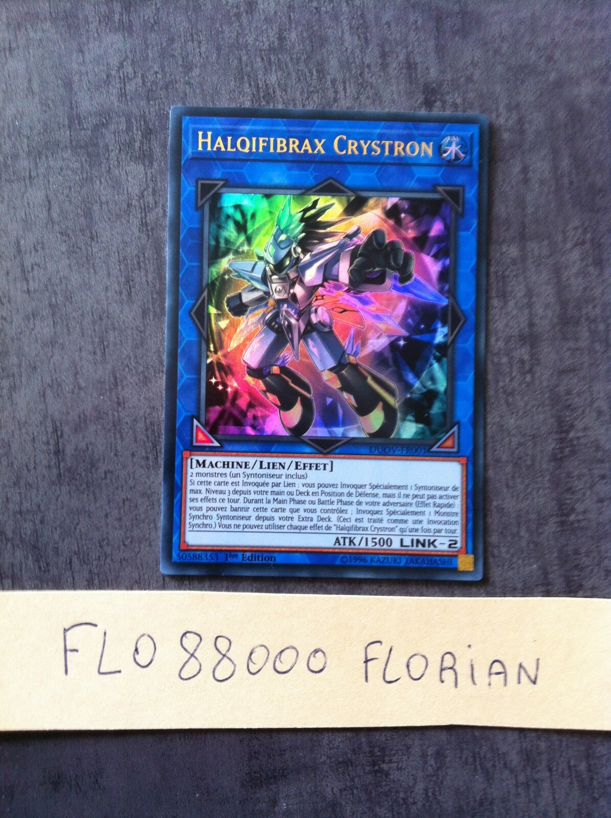 Yu-Gi-Oh Halqifibrax Crystron duov-FR001 | eBay