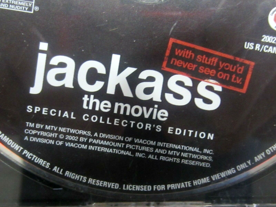 Jackass DVD Collector Movie -Special Edition -Disc & slimcase only ...