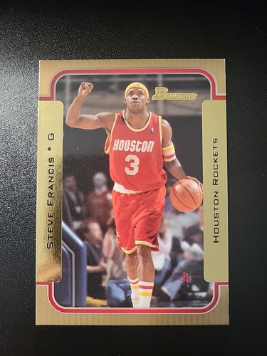 Gold 2003-04 Bowman Houston Rockets Basketball Card #61 Steve Francis ...