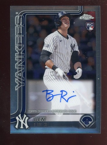 2025 Topps Chrome Rookie Auto Ben Rice RA-BR | eBay