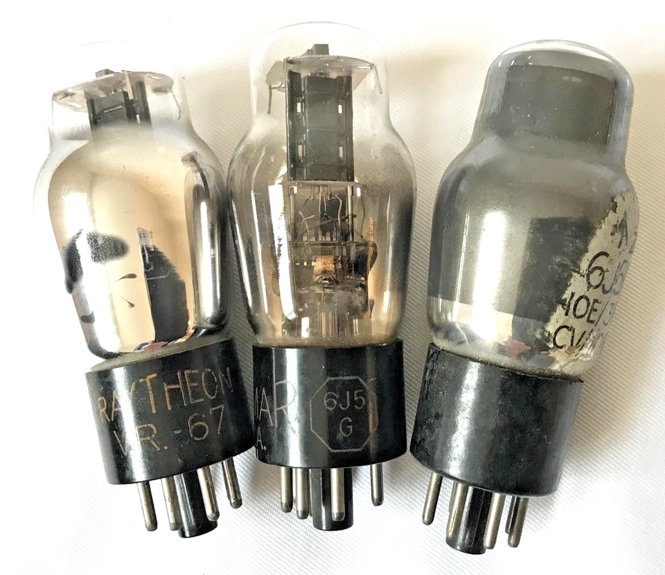 Rare 6J5 x3 Tube Valve STC For QUAD II Tannoy Leak Decca Decola Valve ...