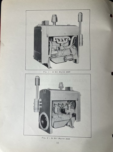 Le Roi Engines Model D226 Paper Forage Harvesters Operator’s Manual ...