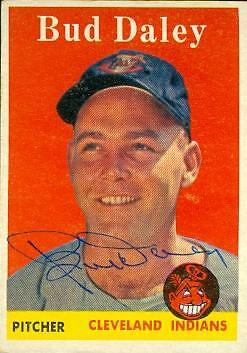 Bud Daley autographed Baseball Card (Cleveland Indians) 1958 Topps #222 ...