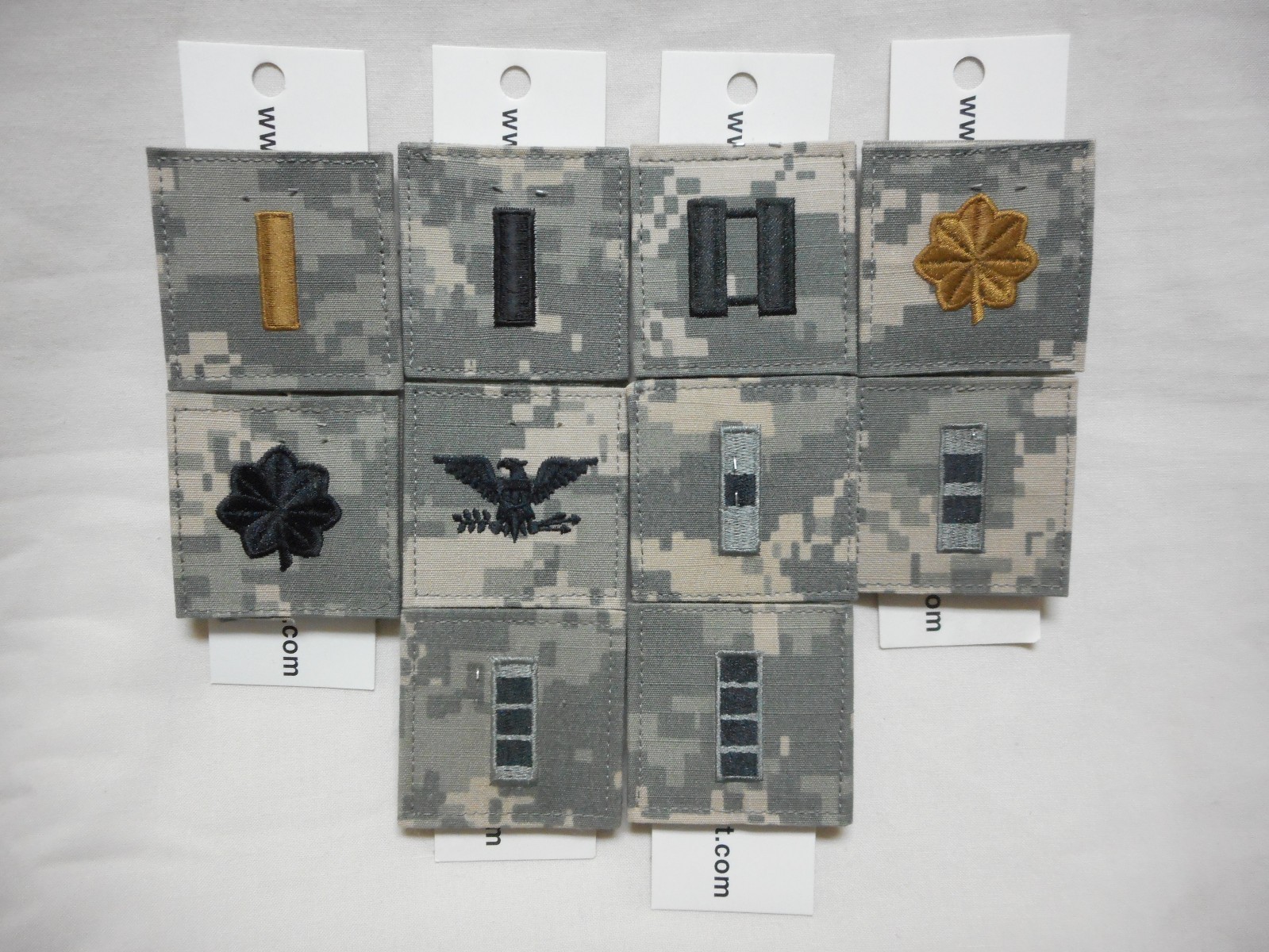 ACU DIGITAL UNIFORM OFFICER RANK WITH FASTENER | eBay