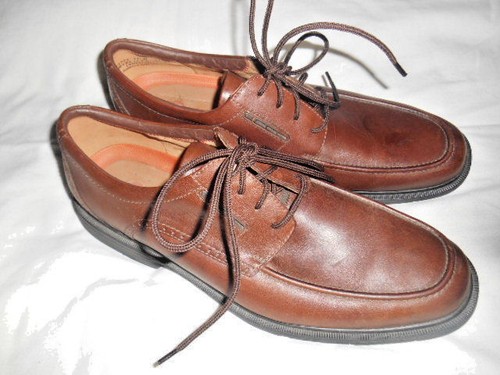 Clarks Unstructured Mens Un.Bend Brown Leather Oxford Shoes Sz 11.5 M ...