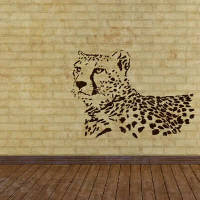 Stencil da muro Stencil leopardato Modello grande per parete Graffiti ...