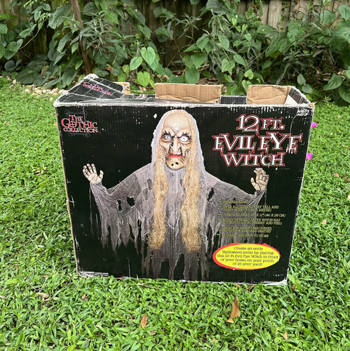 Spirit Halloween Gothic Collection Evil Eye Witch 12ft Hanging Prop ...