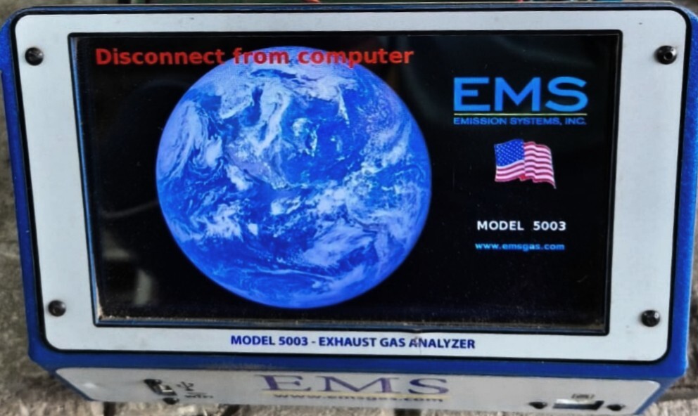 EMS EMISSIONS SYSTEM INC MODEL 5003 DIGITAL DISPLAY EXHAUST GAS ...