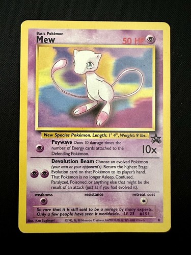 Mew - 8 - Black Star Promo - Pokémon TCG - NM | eBay