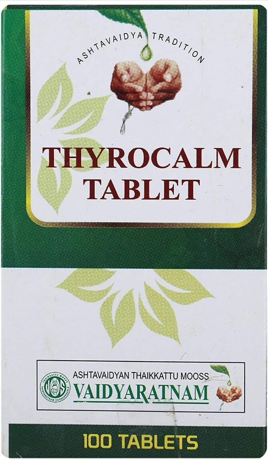 VAIDYARATNAM THYROCALM TABLET, White-100 Tablets | eBay