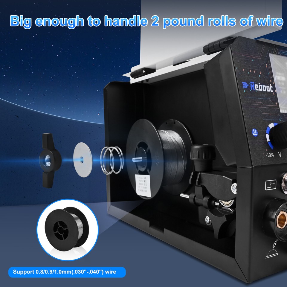 Reboot 200Amp MIG Welder 120V 240V 5 in 1 Welding Machine Multiprocess ...