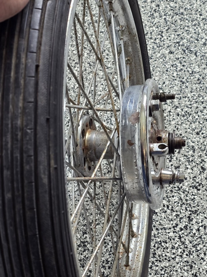 Harley 1949 Panhead Springer Front Brake Drum 21 Wheel Start For Parts ...