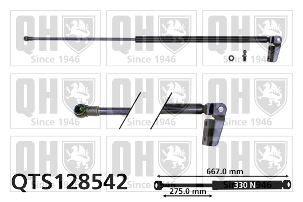Boot Gas Strut fits MAZDA 323 Mk3 1.7D Right 86 to 89 Spring Lift ...