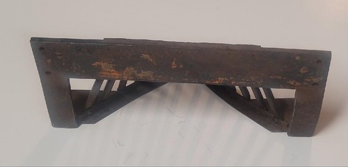 VINTAGE LIVE STEAM TRAIN SCALE- VERY DETAILED 7" METAL COW CATCHER FOR ...