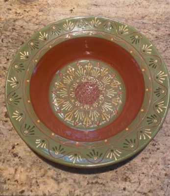 Lester Breininger 1935-2011 Fine Example PA German Pottery Redware Bowl ...