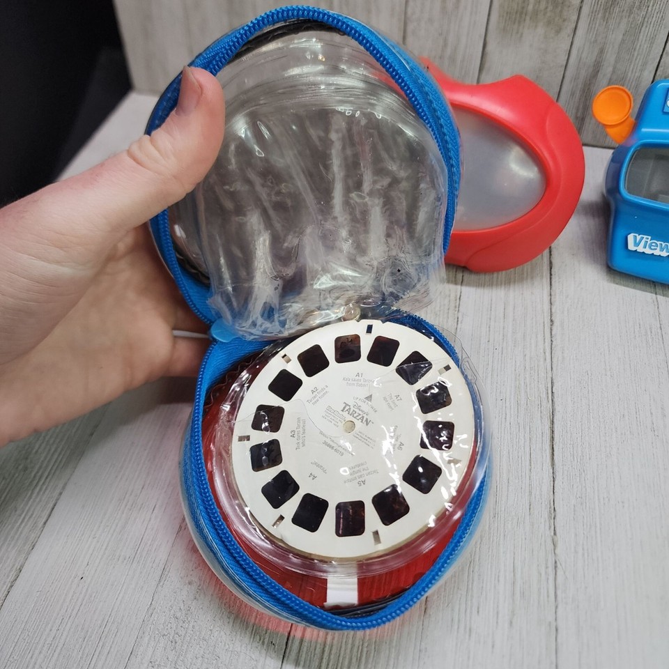 Vintage View Master 3D Viewer Classic Viewmaster Toy Blue Red with 2 Reels SET | eBay