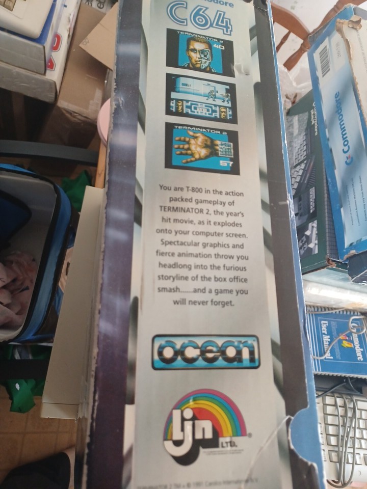 RARE TERMINATOR II Commodore 64C Computer Package - WORKING w/box | eBay