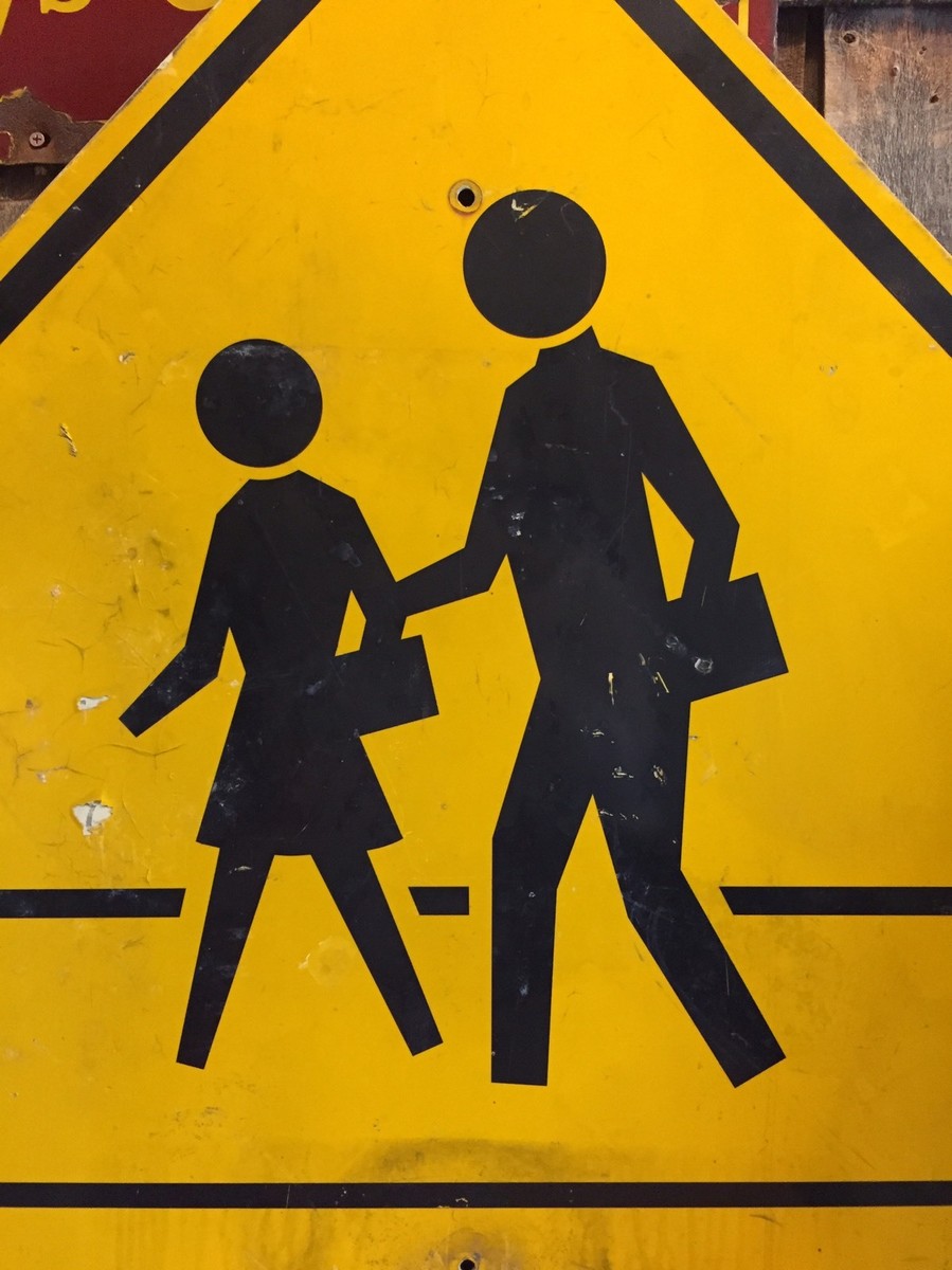 School Crosswalk Sign