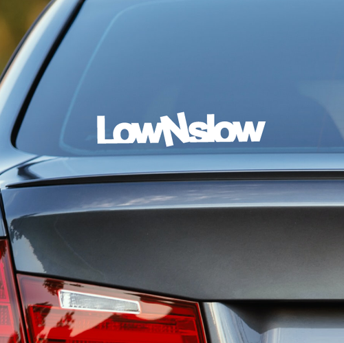 Low and Slow Sticker Lowered Drift Vinyl Car Decal 200mm x 40mm | eBay ...