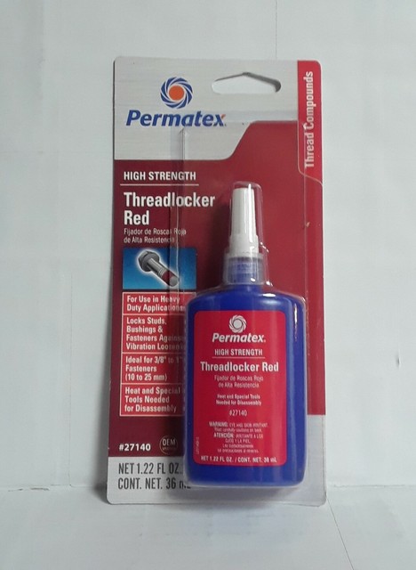 Permatex 27140 Large 36ml Red High Strength Threadlocker 7724826 for ...
