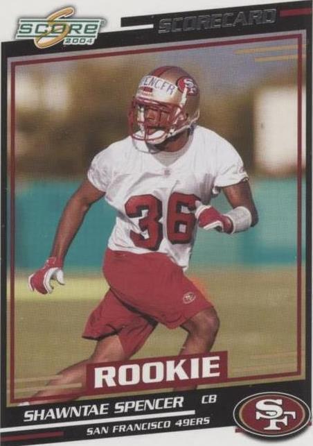 2004 Score - Rookie Shawntae Spencer #422 Scorecard /625 (RC) for sale ...