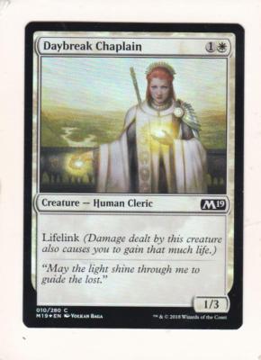 Magic: MTG: M2019: Daybreak Chaplain **Foil** | eBay