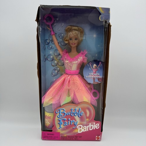 Bubble Fairy Barbie Doll 12" 1998 Mattel 22087 She Spins Lots Of ...