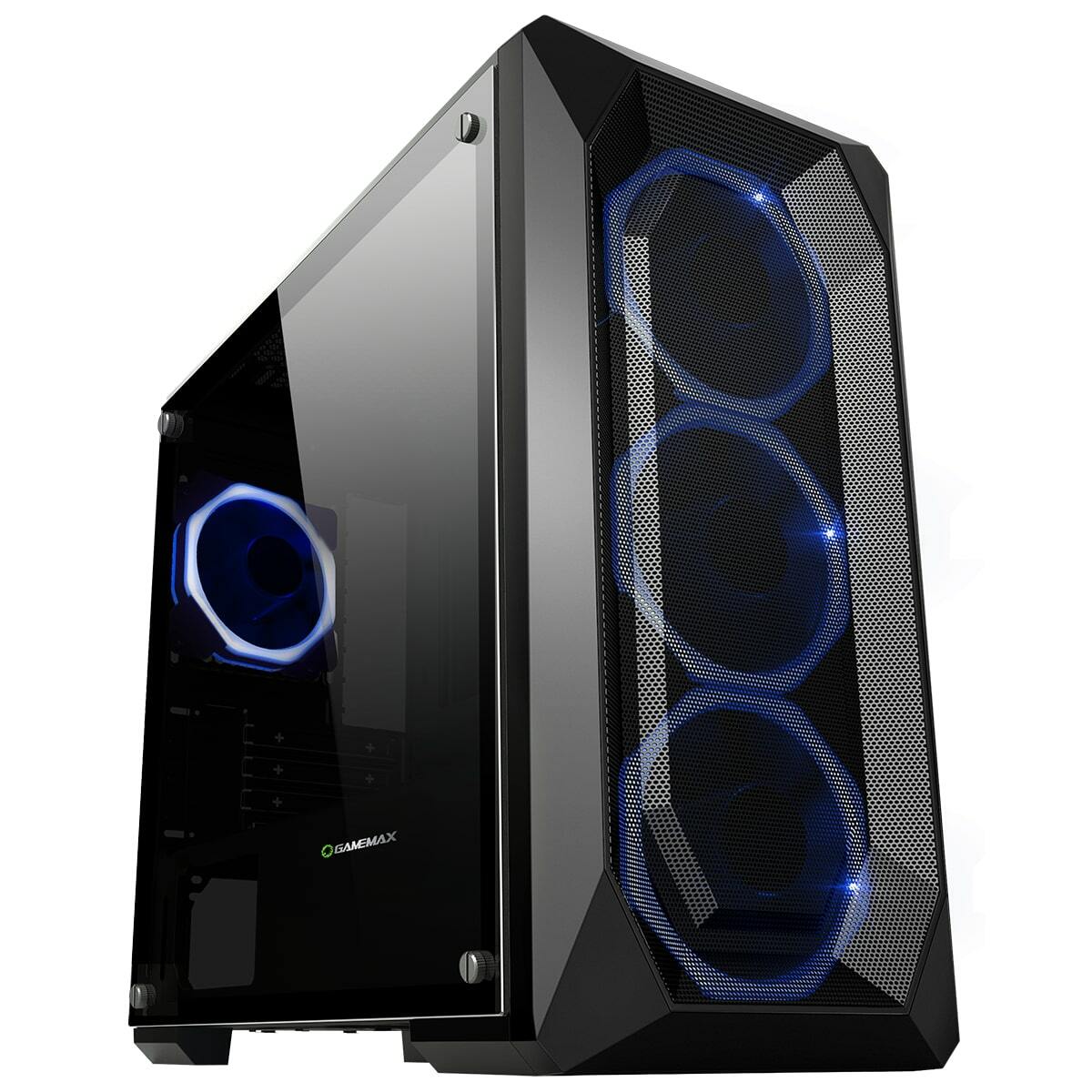 Game Max Gaming PC Case Kamikaze PRO RGB MATX Mesh Tempered Glass 4x ...