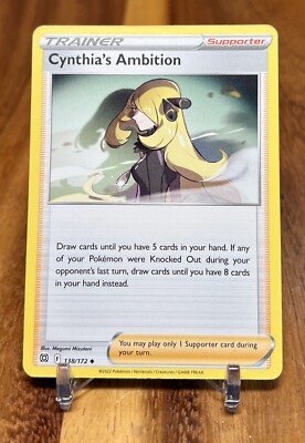 Cynthia’s Ambition 138/172 Non Holo Brilliant Stars Trainer Pokemon ...