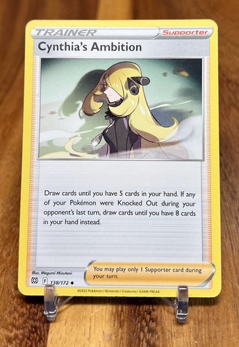 Cynthia’s Ambition 138/172 Non Holo Brilliant Stars Trainer Pokemon ...