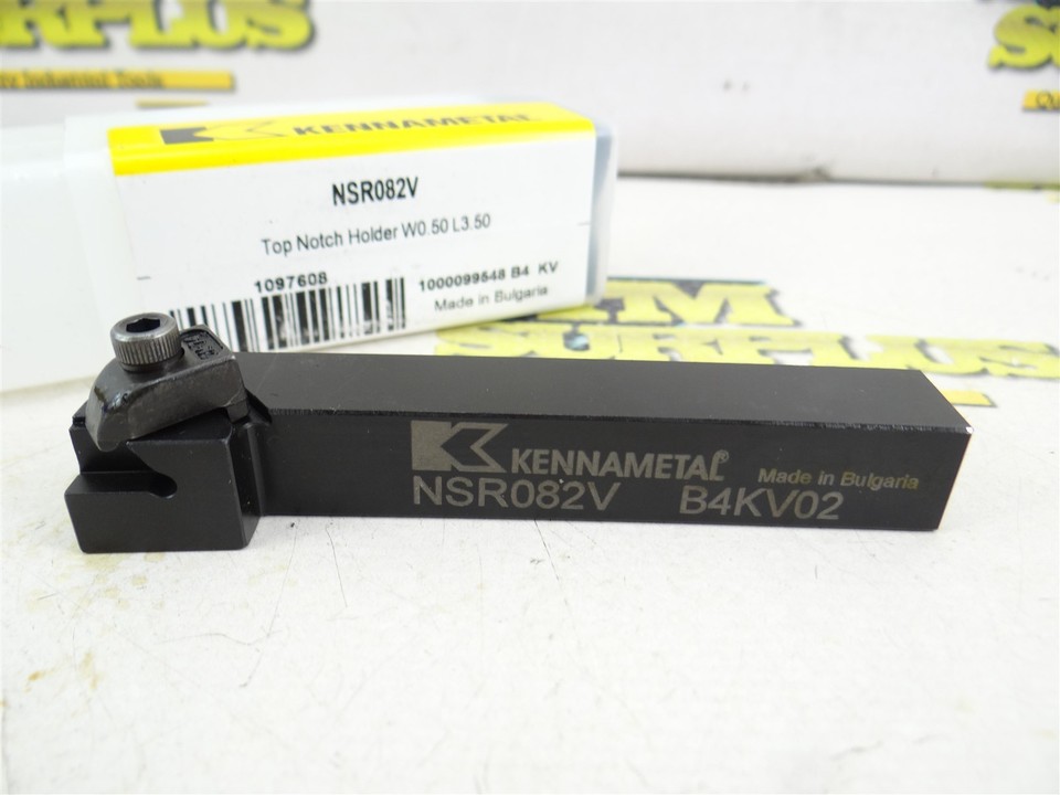 NEW KENNAMETAL INDEXABLE TOP NOTCH TOOL HOLDER 1/2" SHANK NSR082V | eBay
