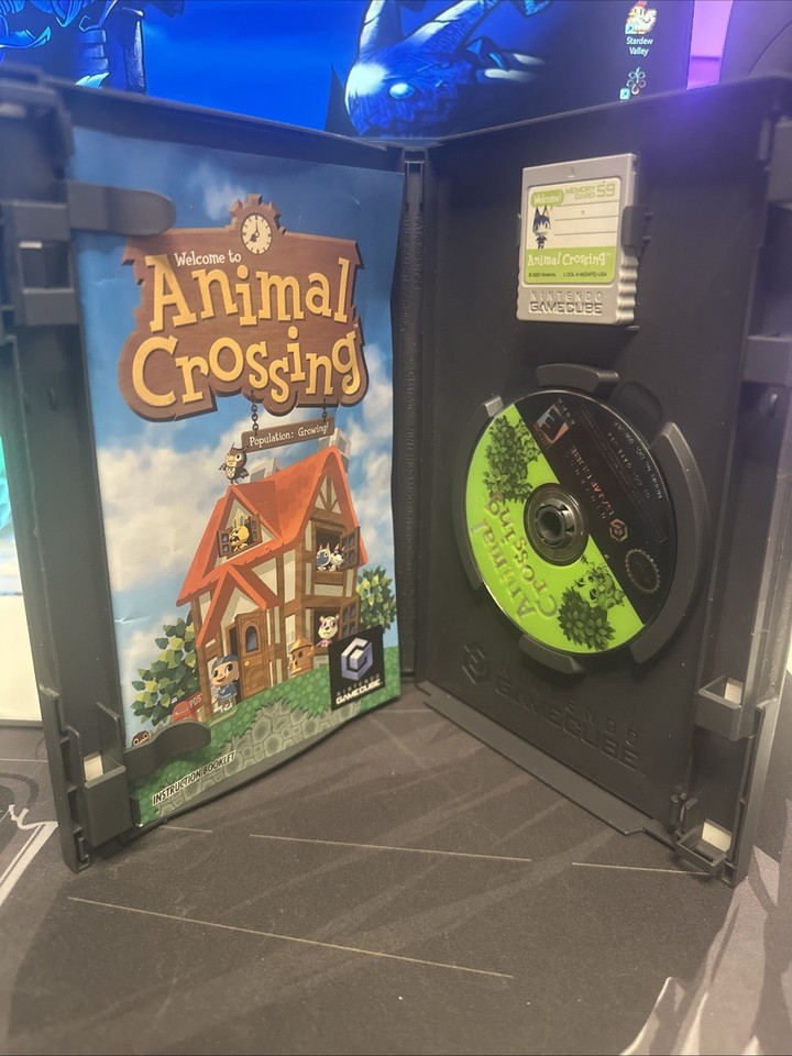Animal Crossing Nintendo Gamecube Complete w/ Original Box Inserts ...