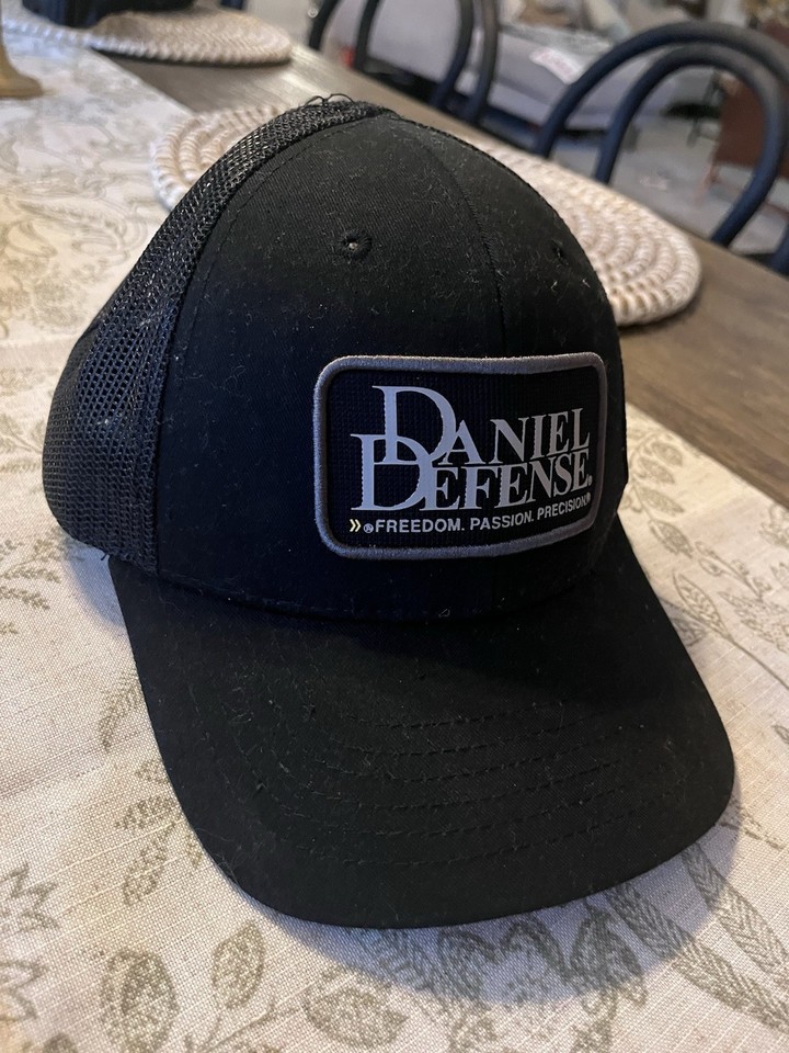 Daniel Defense Hat Cap Black Patch Flag Logo Tactical Trucker Mesh ...