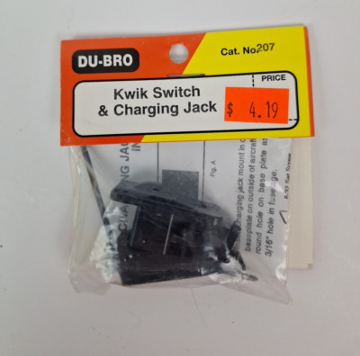 Du-Bro # 207 Kwik Switch & Charging Jack New Old Stock RC Model | eBay