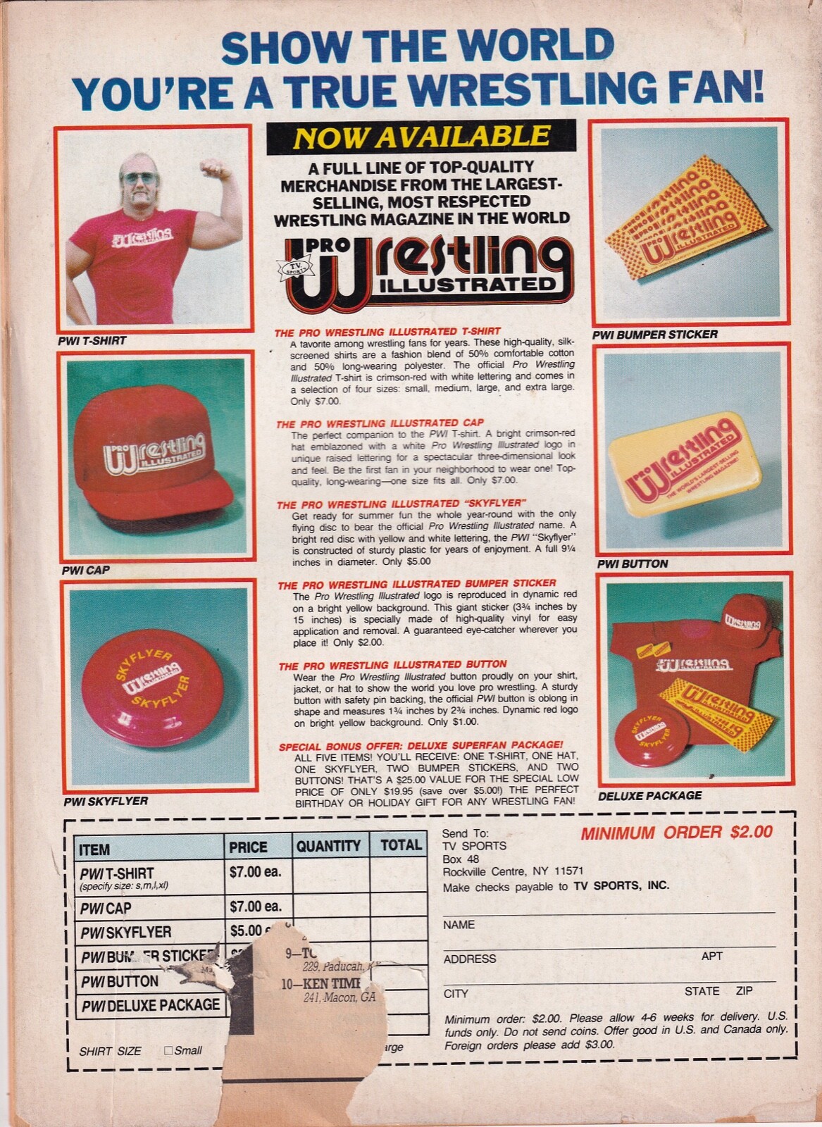 Sgt Slaughter Nov 1984 Pro Wrestling Illustrated PWI Magazine Rick ...