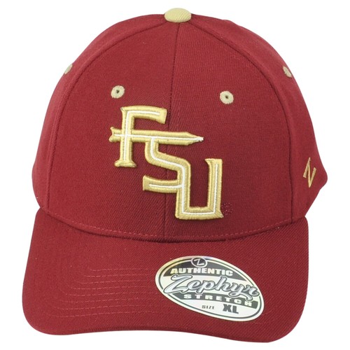 NCAA Zephyr Florida Seminoles FSU Burgundy Curved Bill Fitted Youth ...