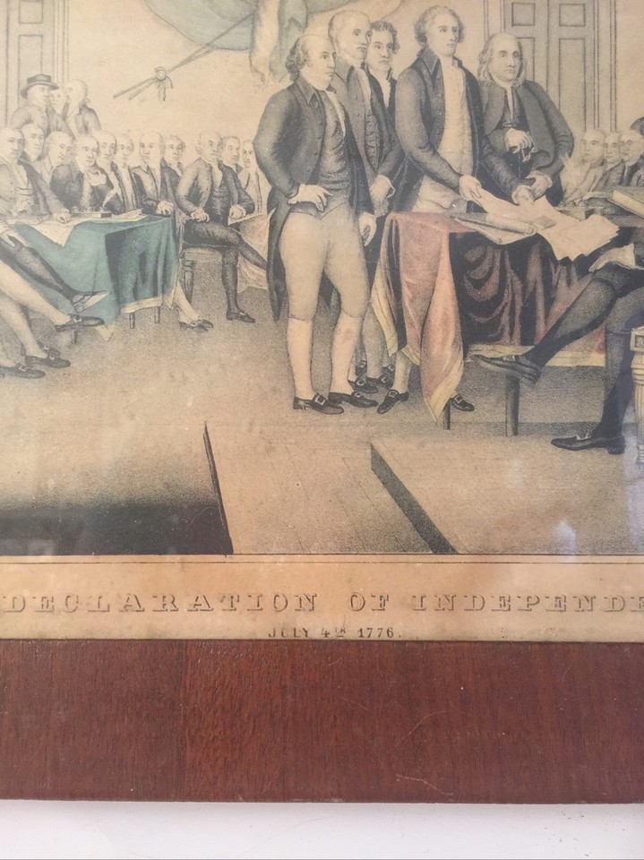 CURRIER & IVES ORIGINAL LITHOGRAPH DECLARATION OF INDEPENDENCE | eBay