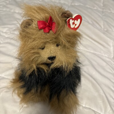 New Ty Classic Yappy Yorkie Yorkshire Terrier Dog Puppy Long Hair Hairy ...