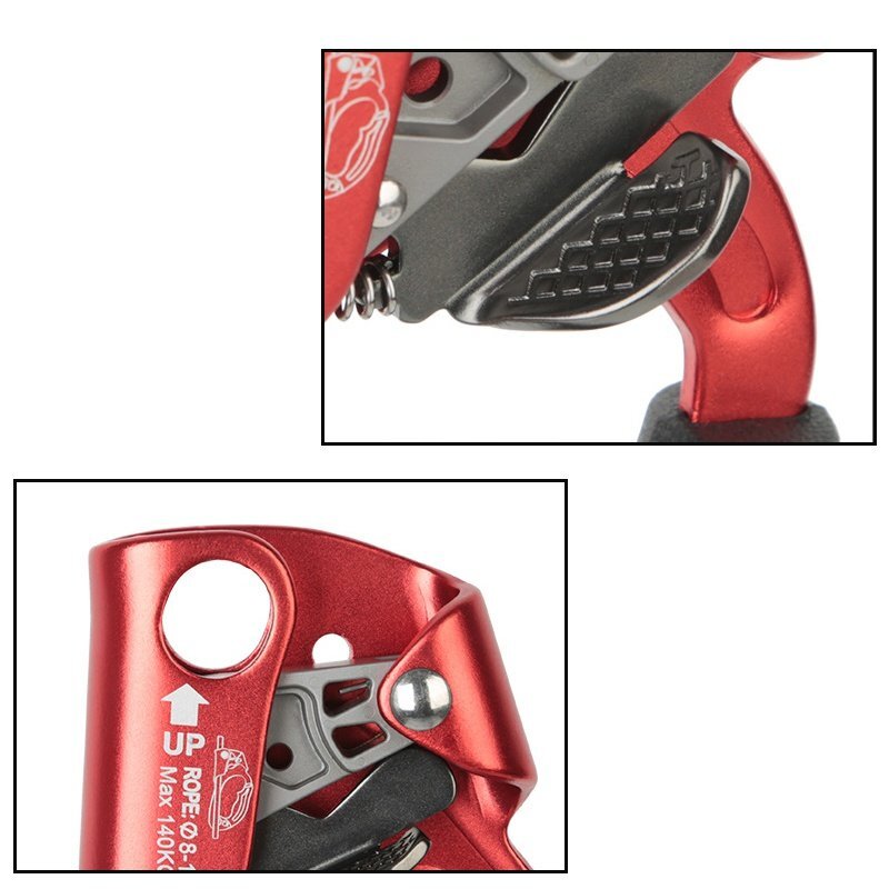 Hand Ascender Rock Climbing Tree Arborist Rappelling Gear Rope L/R For ...